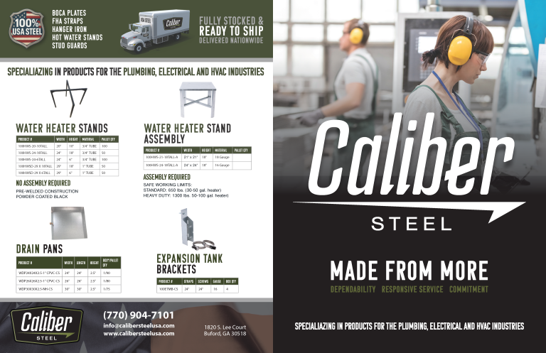 LINE SHEET – Caliber Steel
